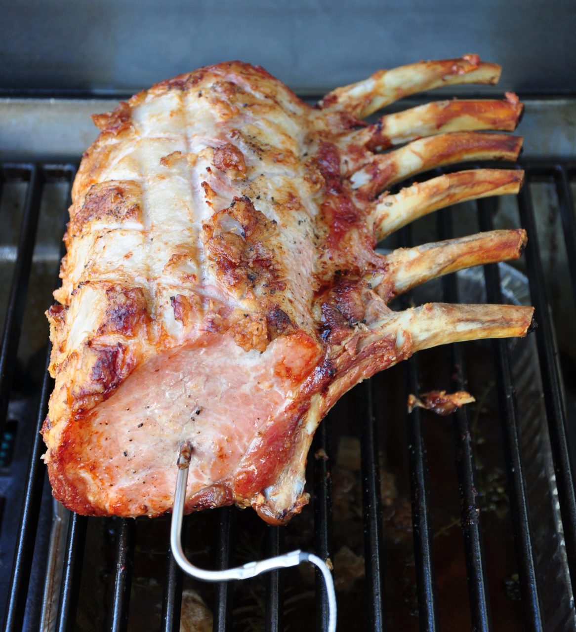 Gegrillte Frenched Racks vom Duroc Schwein von Gourmetfleisch.de